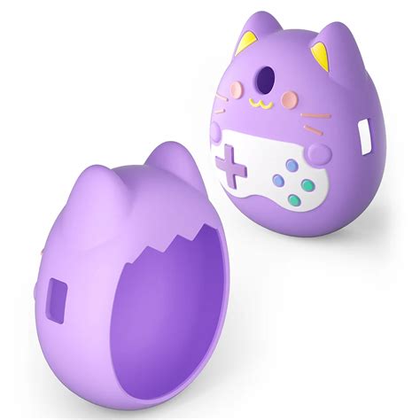 Violet Coque De Protection En Silicone Pour Machine Lectronique Tamagotchi Pix Tui Tanche