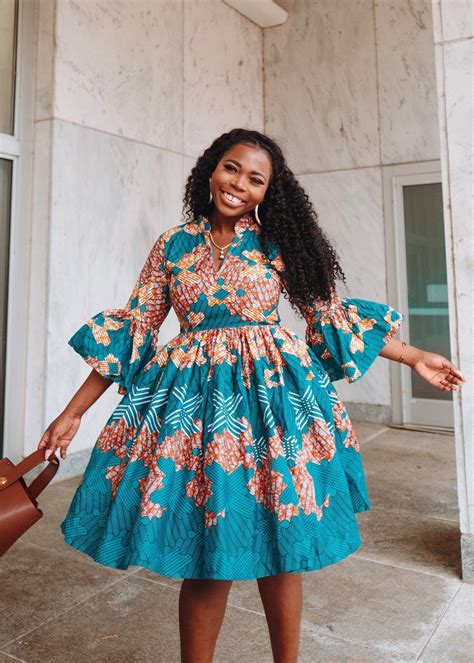 Ankara Brown African Print Dress Etsy African Fashion Women