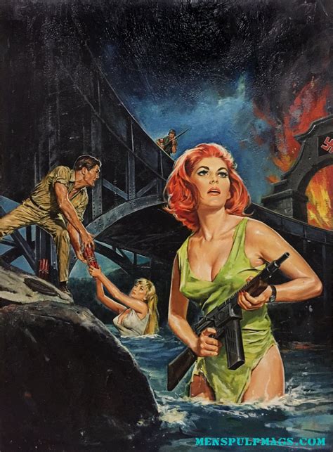 Vintage Pulp Adventure Magazine Cover By Norm Eastman