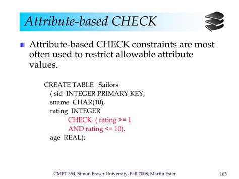 Ppt Database Systems I Sql Constraints And Triggers Powerpoint Presentation Id549316