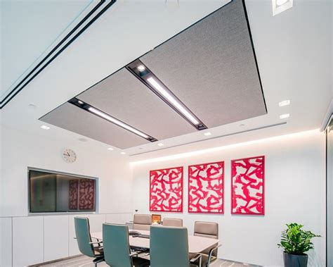 Acoustic Panel System In Financial Institution