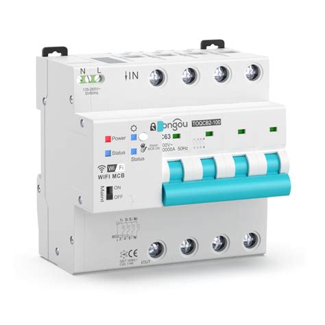 Wifi Smart Meter Control Circuit Breaker Toqcb2 3p N Tongou Electrical