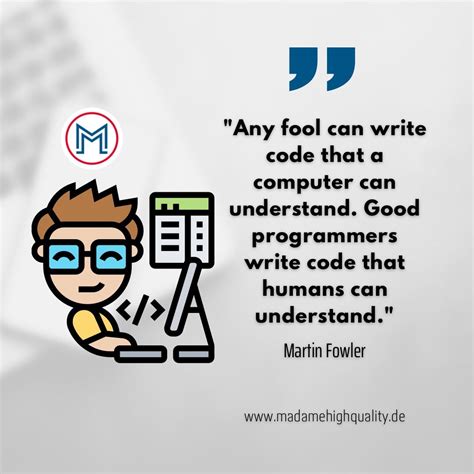 Softwaredevelopment Cleancode Programming Codequality Martinfowler Techwisdom Devlife