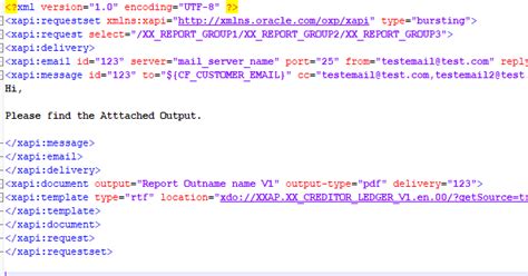 Oracle Application S Blog XML Bursting Control File