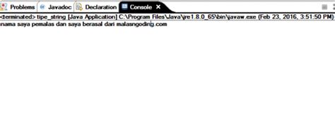 Tutorial Java Part 7 Fungsi Tipe Data String Pada Java Malas Ngoding