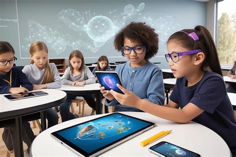 Premium Photo Augmented Reality Transforming Classrooms