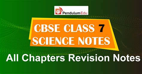 CBSE Class Science Notes All Chapters Revision Notes