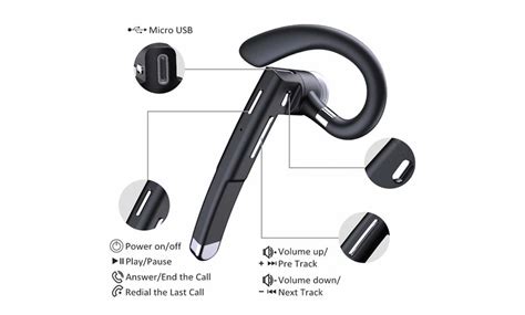 Bluetooth Headset Business Bluetooth Headset Wireless Bluetooth Earpiece Groupon