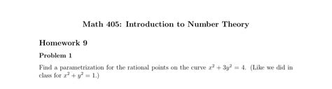 solved problem 1find a parametrization for the rational