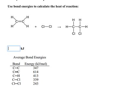 Solved Given The Bond Energies Below Estimate The 48 Off