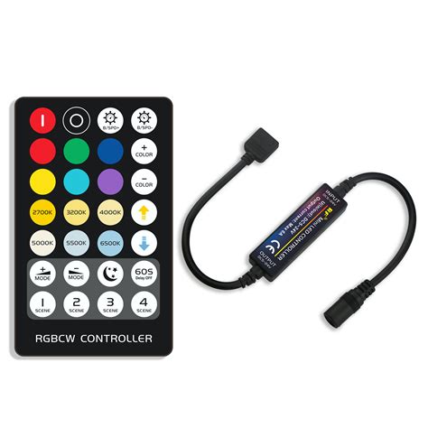 28Keys RF Mini Remote Control RGB+CCT Constant Current LED Strip ...