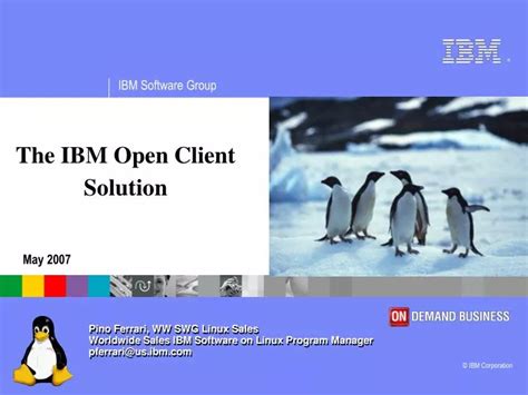 PPT The IBM Open Client Solution PowerPoint Presentation Free Download ID 5166636