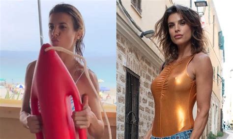 Elisabetta Canalis Super Sexy In Versione Baywatch In Sardegna Foto E Video Primapagina