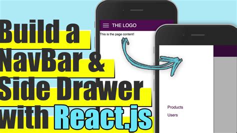 Reactjs Build A Responsive Navigation Bar U0026 Side Drawer Tutorial