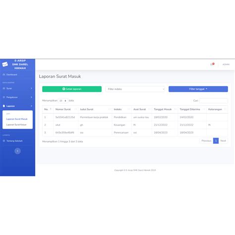 Source Code Aplikasi Arsip Surat Masuk Dan Keluar Berbasis Web WayDigital