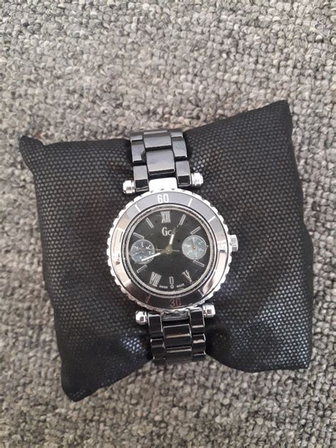 Jam Tangan Gc Black Ceramic Fesyen Wanita Jam Tangan Di Carousell