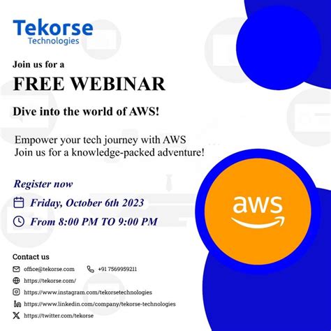 brahma teja on linkedin awswebinar techenthusiasts learnwithtekorse awscloud freewebinar…