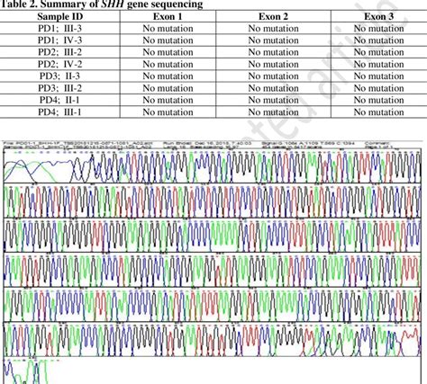 Sequencing Chromatogram Of Exon 1 Of Ssh Gene Download Scientific Diagram