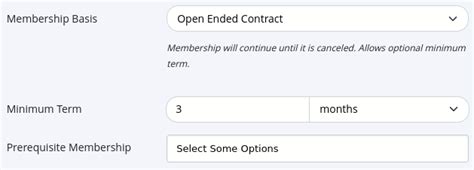 Memberships User Manual
