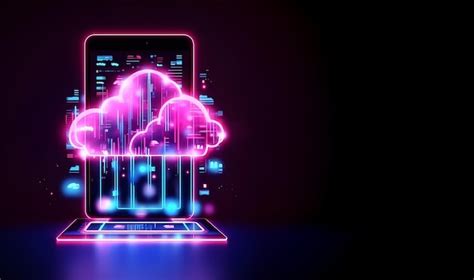 Premium Ai Image Cloud Data Storage Cloud Computing And Data Transfer