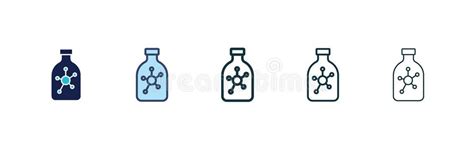 Solvent Icon Vector Set On White Background Stock Vector Illustration