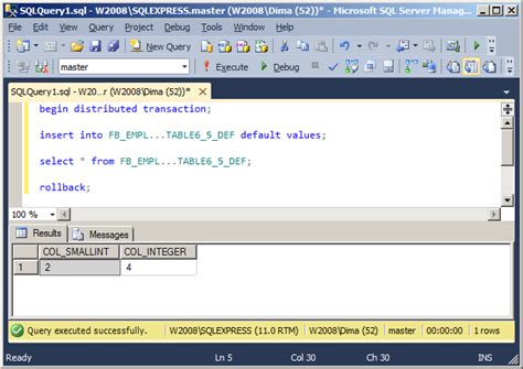 Registration And Work With Linked Server Of Mssql 2012 — Firebird And