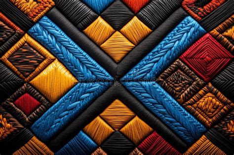 African Pattern Chevron Stripes Angular Lines Represent Forward Movement And Progress Stock