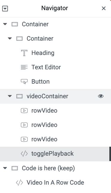 elementor videos playing in a row premium design