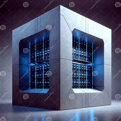 Abstract Secure Server Structure Stock Illustration Illustration Of
