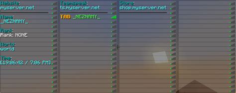 Tab Minecraft Plugin