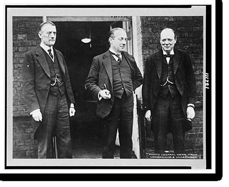 Historic Print Standing Left To Right Mr Austen Chamberlain