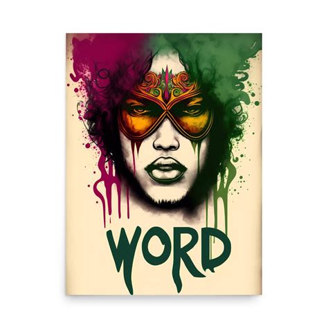 Word Poster Etsy