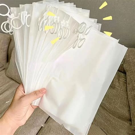 투명 냉동 플라스틱 보관 백 끈 달림 103050개 옷 포장 여행 세면도구 정리 재질 플라스틱 Temu