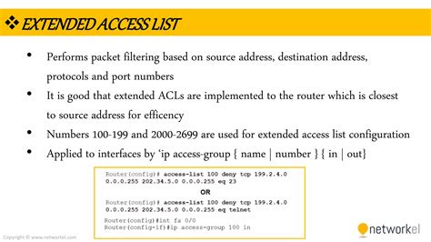 Ccna Access Control Lists Ppt