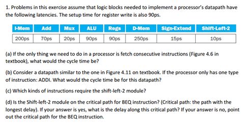 Figure 4 6 A Portion Of The Datapath Used For The Chegg Com