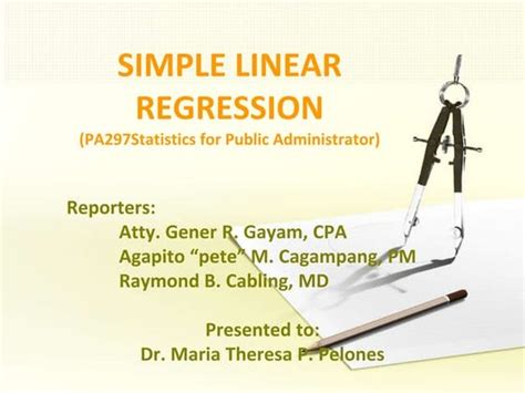 Basics Of Regression Analysis Pptx Physics Science