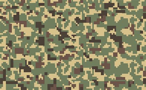 벡터 픽셀 위장 완벽 한 패턴입니다 T셔츠에 카키색 디자인 스타일입니다 군사 텍스처 카 모 사냥 그림 동안 의류입니다 갈색에 대한 스톡 벡터 아트 및 기타 이미지 Istock