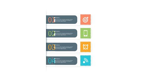 Set Of Four Colorful Buttons With Icons On Them Google Slide Theme And Powerpoint Template