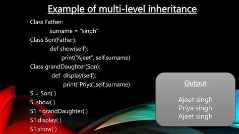 Inheritance Ppt Of Pythonpptx And Python Inheritance Ppt Pptx