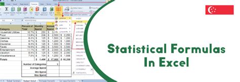 How To Use Statistical Formulas In Excel Excel Training Singapore