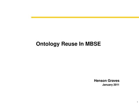 Ppt Ontology Reuse In Mbse Powerpoint Presentation Free Download Id 6708636