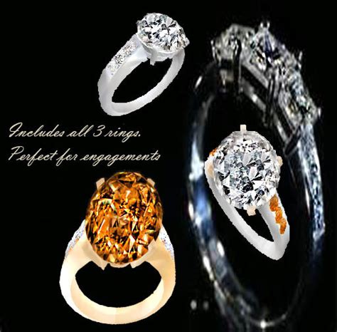 Second Life Marketplace Diamond Elegance Amber Set Boxed