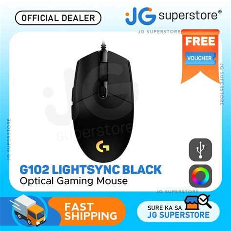 Logitech G102 Wired Lightsync Rgb Optical Gaming Mouse With 8000 Dpi 16 8m Led Colors And