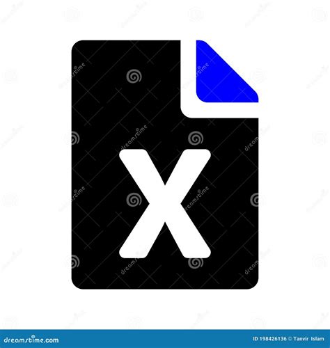 Excel Document File Icon Stock Vector Illustration Of Vector 198426136