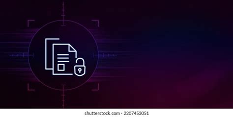 3d Password Policy Icon Neon Sign Stock Illustration 2207453051