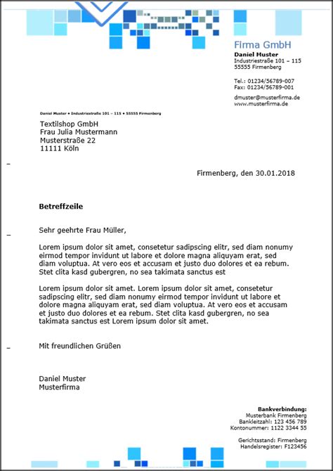 Kostenlose Word Briefkopf Vorlagen Herunterladen