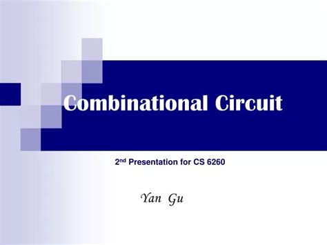 Ppt Combinational Circuit Powerpoint Presentation Free Download Id6822415