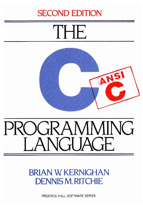 Prentice Hall The Ansi C Programming Language 2nd Ed Brian W