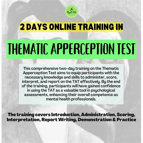 Training In Thematic Apperception Test Thepsyklife