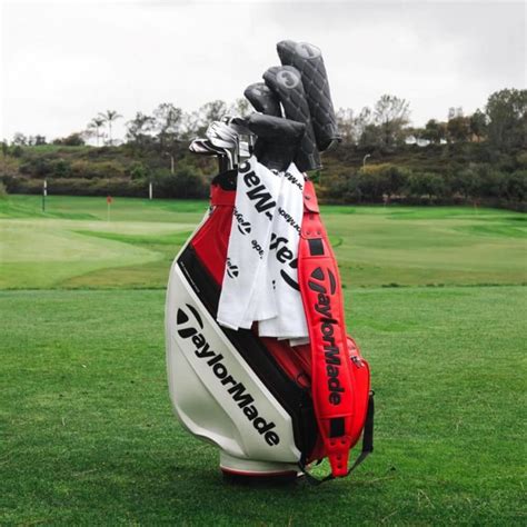 Taylormade Stealth 2 Tour Golf Staff Bag Red White Black Click Golf